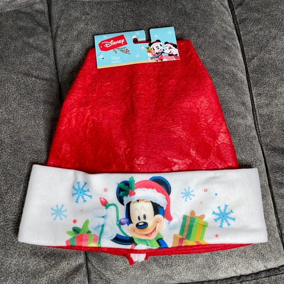 Holiday | Disney Mickey Mouse Santa Hat Red New | Poshmark